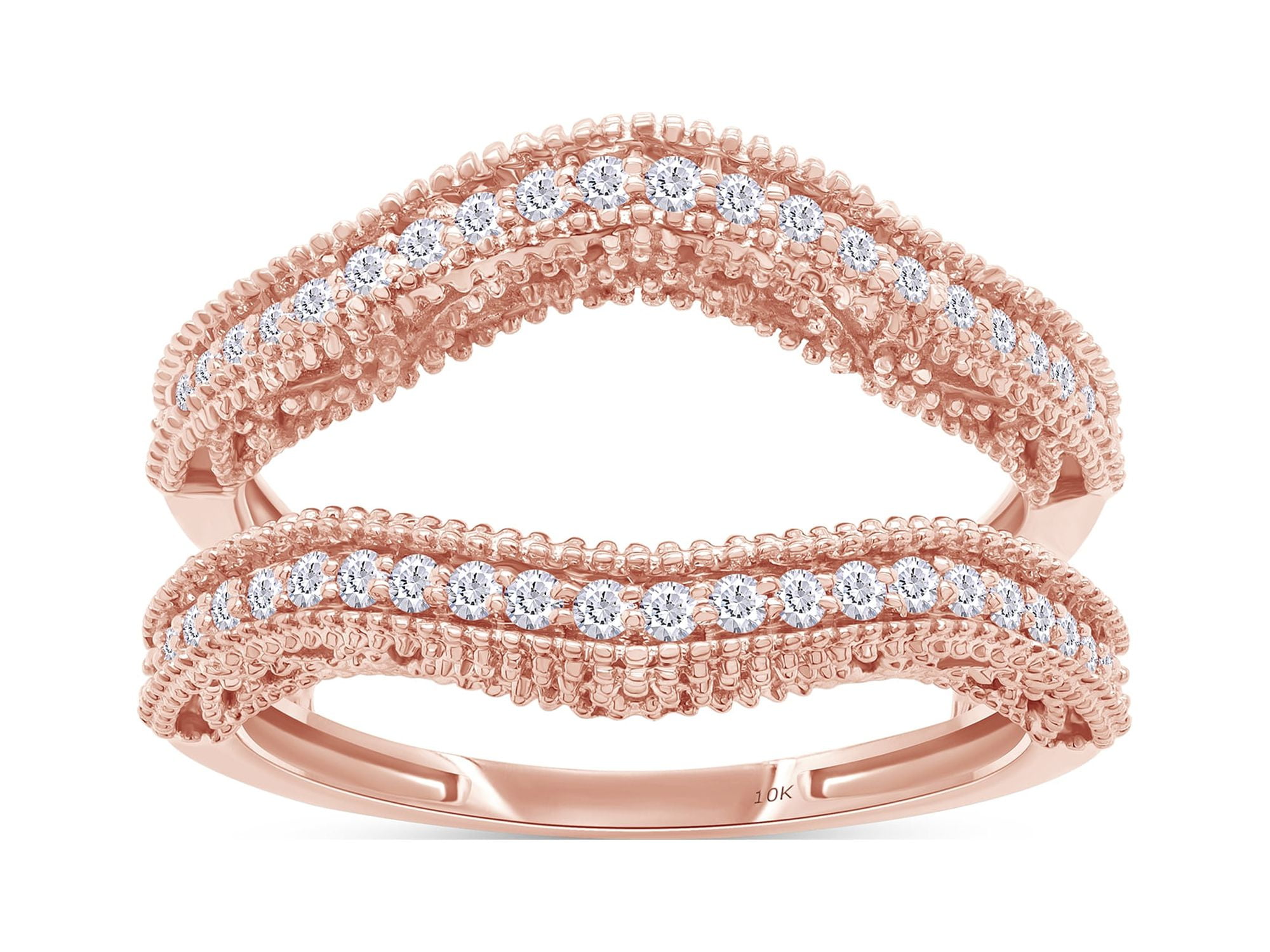 0.30 Carat Round Shape IGI Certified Lab Grown Diamond Millgrain Edges ...