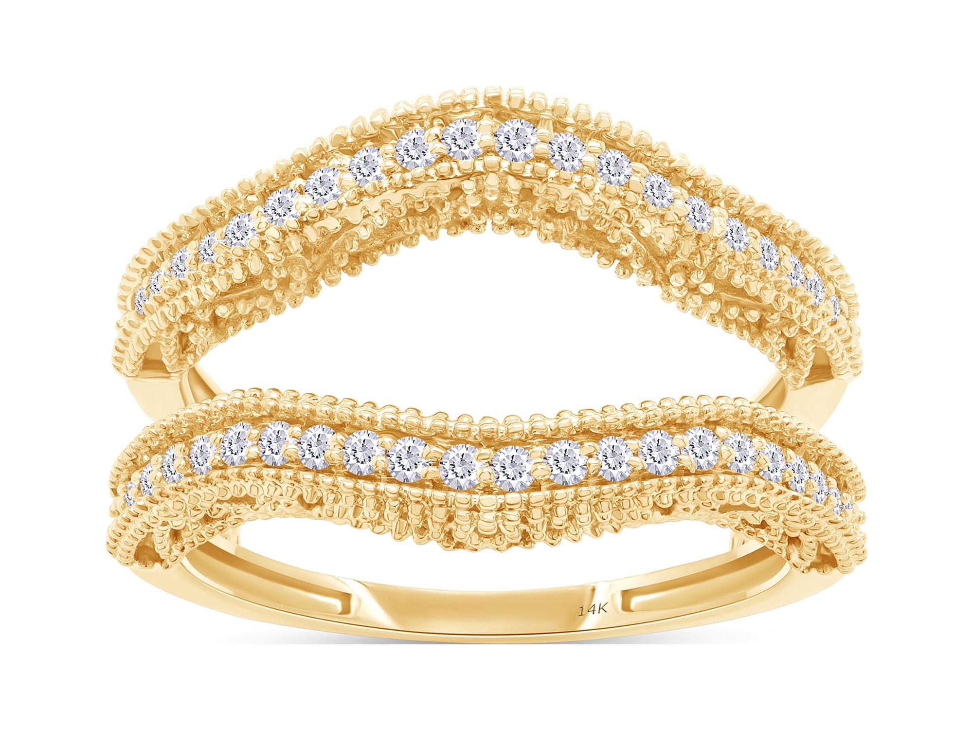 0.30 Carat Round Shape IGI Certified Lab Grown Diamond Millgrain Edges ...