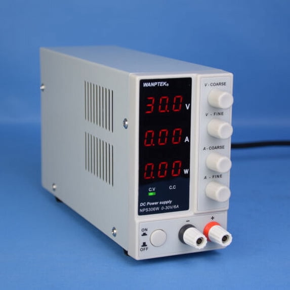 0-30V 0-10A Lab DC Bench Power Supply Adjustable Power Supply LCD ...
