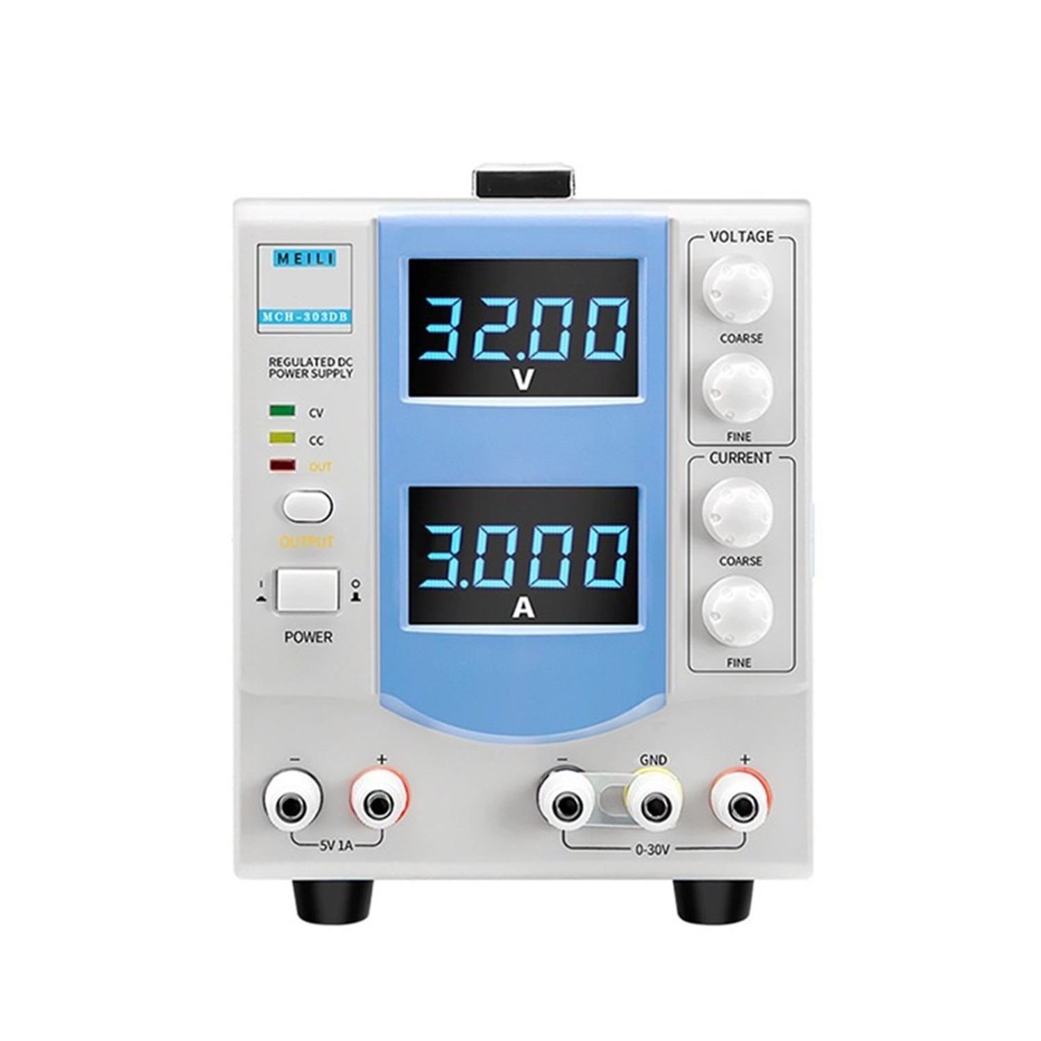 0-30V 3A Adjustable DC Regulated Power Supply Four-digit Display Linear ...