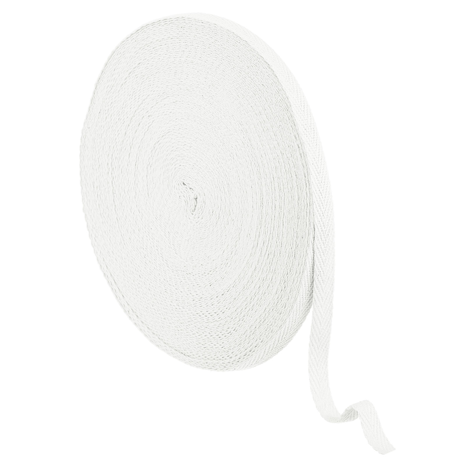 0.31 Inch Cotton Twill Tape Ribbon, 22 Yards Roll Herringbone Webbing ...