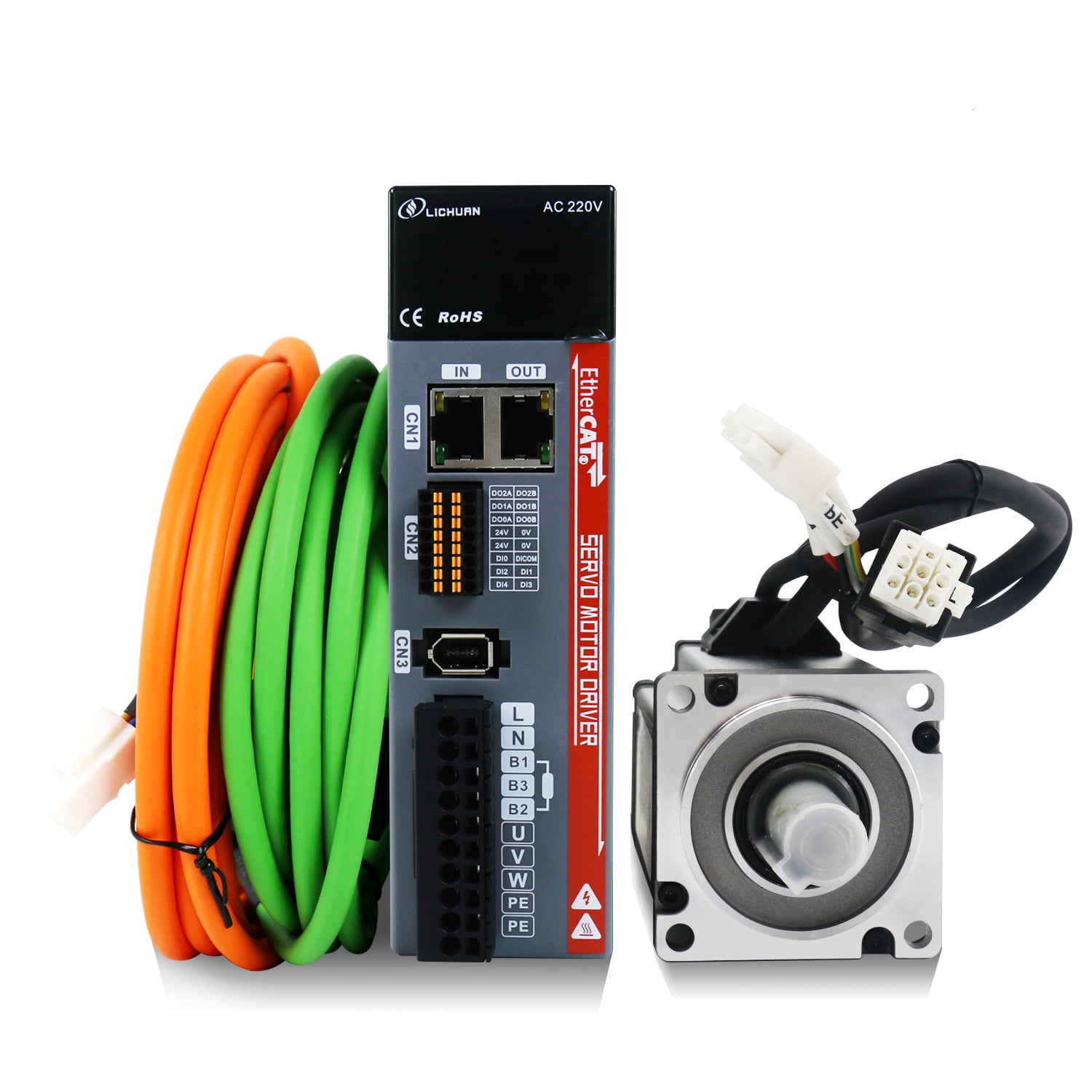 0.32/0.64/1.27/1.91N.m AC Servo Motor Drive, 100/200/400/600w, 220 ...