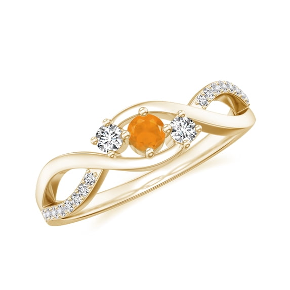 0.34 CT Three Stone Engagement Ring for Women 925 Sterling Silver ...