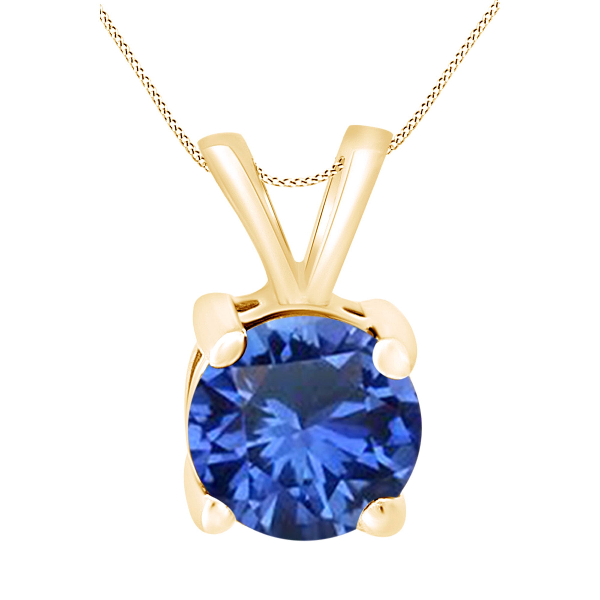 AFFY 0.34 Carat (Cttw) Round Shape White Natural Diamond Square Pendant ...