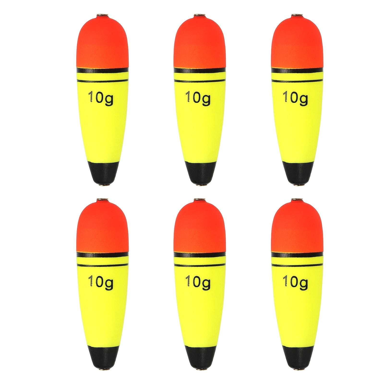 0.35oz Fishing Slip Bobbers EVA Fishing Float, Yellow, 6 Pack - Walmart.com