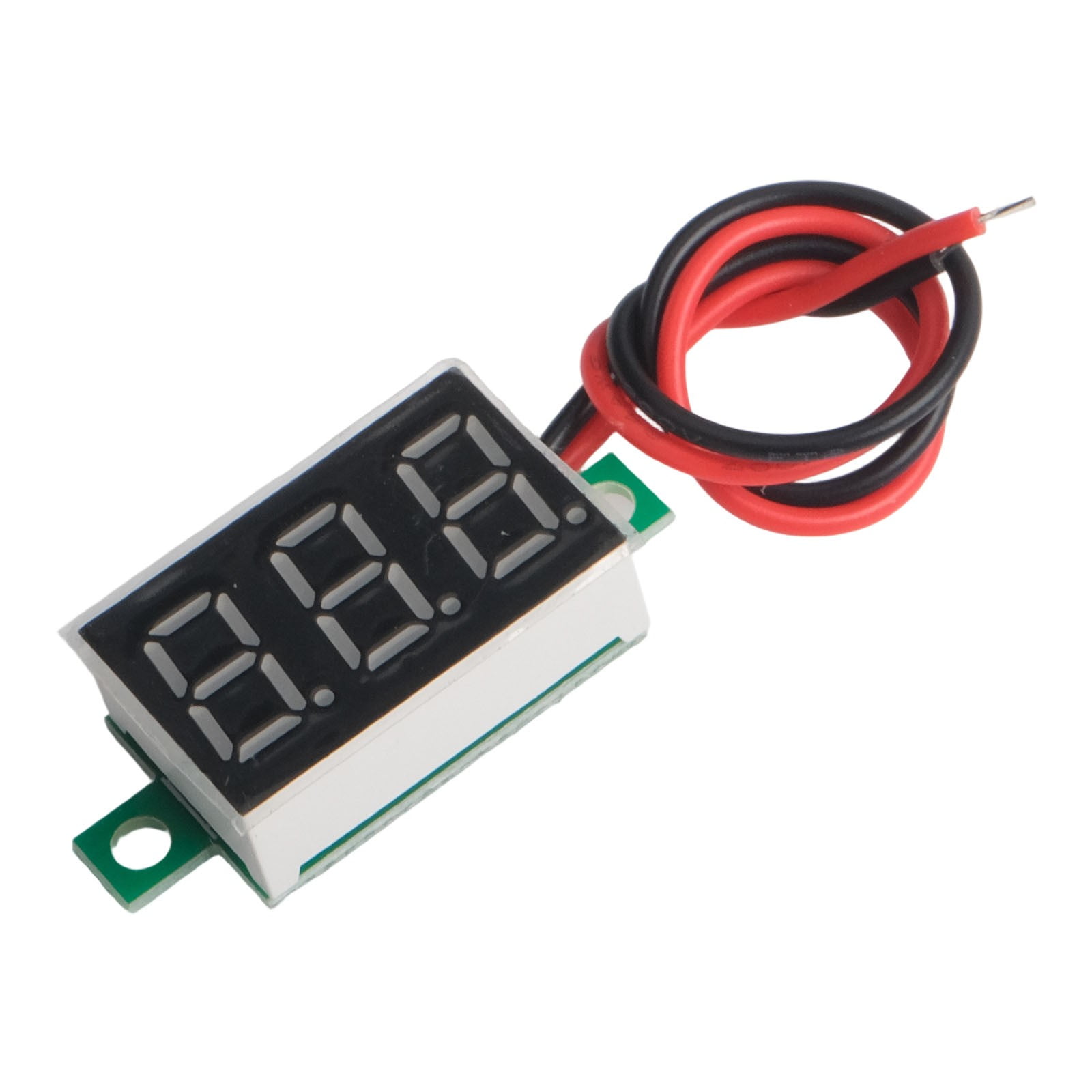 0.36 Inch Led Digital 2-Line Dc Voltage Table Red Blue Green Dc4.5-30V ...
