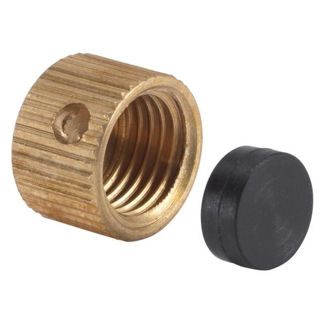 0.37 Brass Drain Cap - Pack of 10 - Walmart.com