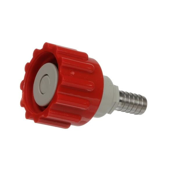 0.375 in. Barb Stainless Steel Bib Connector, Red - Walmart.com