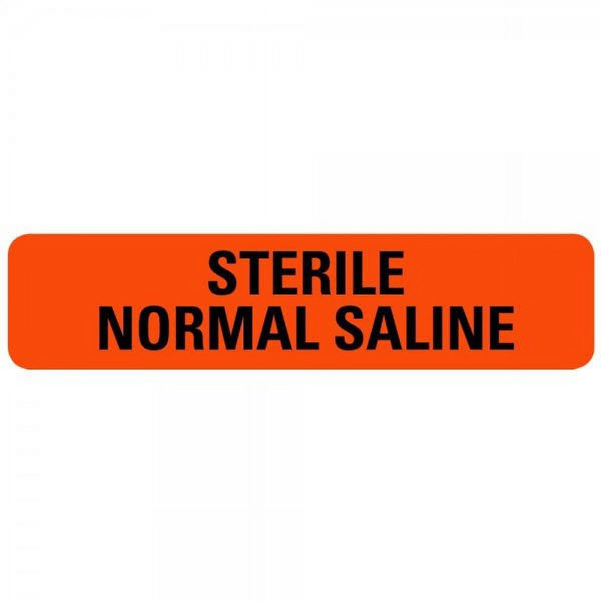 0.375" x 1.625" Sterile Normal Saline Drug Syringe Labels - Walmart.com