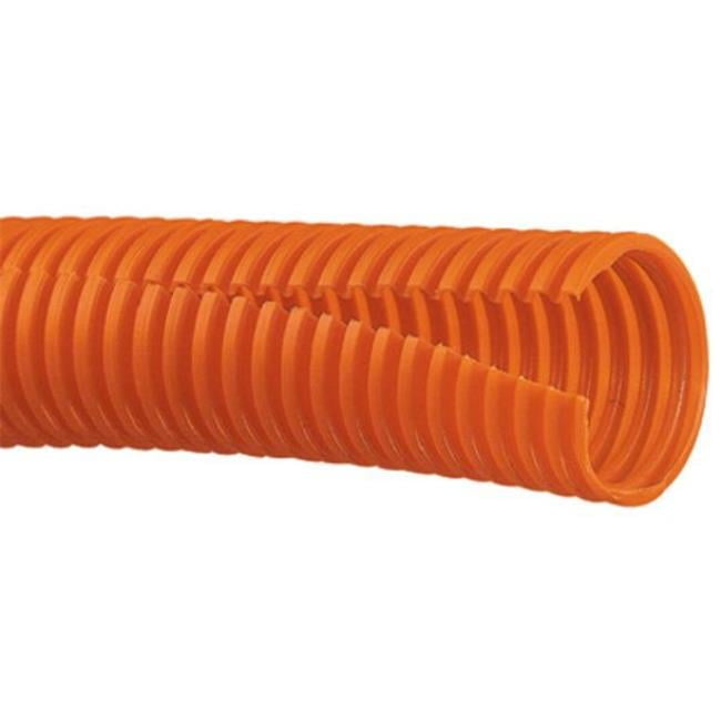 0.38 in. x 100 ft. Corrugated Loom Tubing Slit Wall Pipe, Orange ...