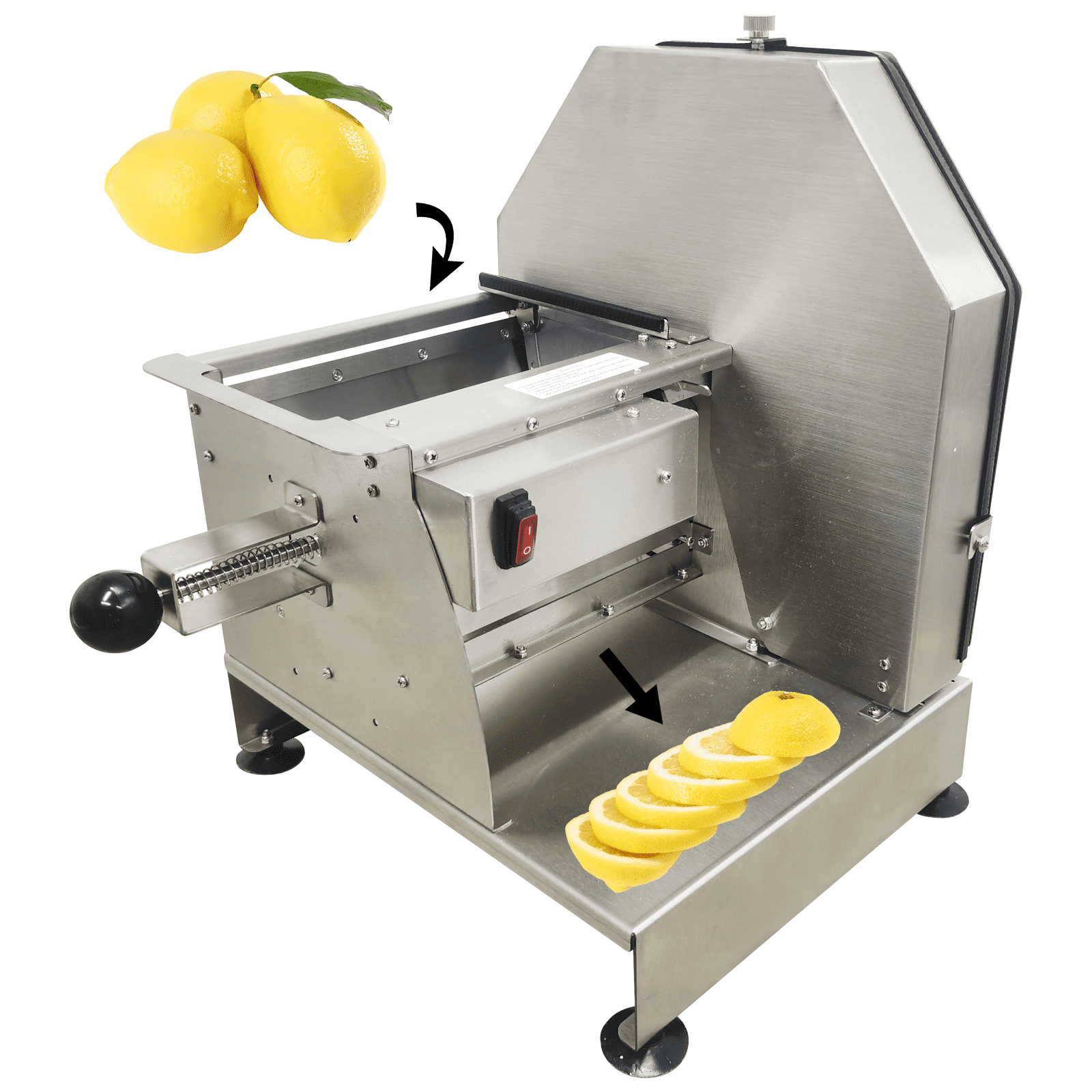 0.39 Inch Manual Adjustable Lemon Slicer Electric Fruit Vegetable ...
