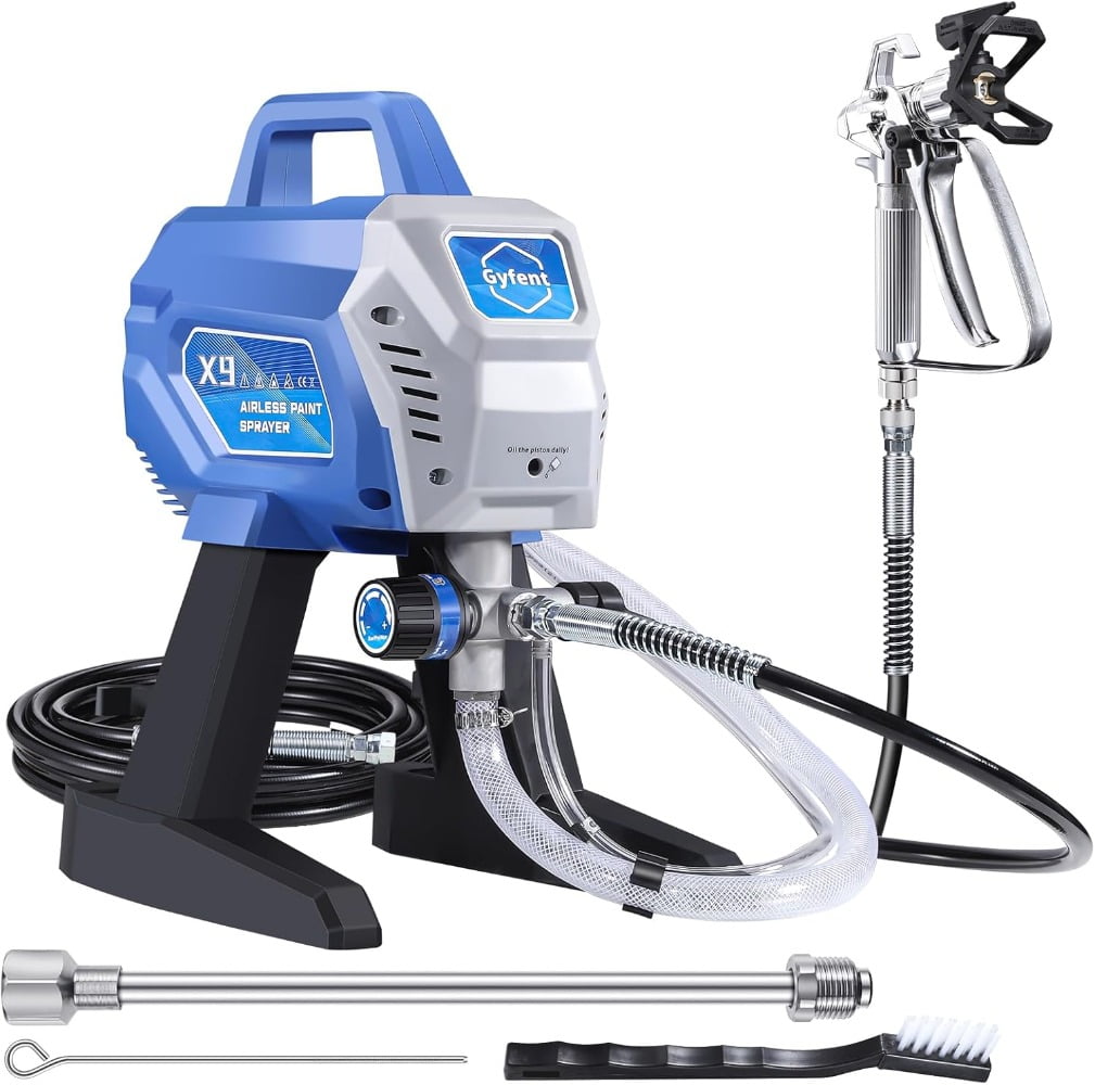 0.39GPM 650W 3000psi Airless Sprayer with Low Overspray Adjustable ...