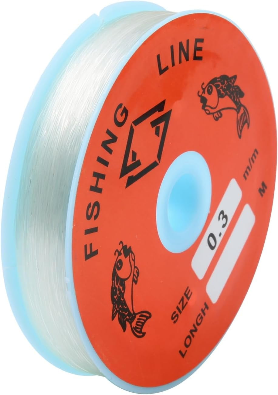 0.3mm Transparent Fishing Thread Nylon Wire Clear 109.36 Yards for ...