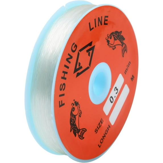 0.3mm Transparent Fishing Thread Nylon Wire Clear 109.36 Yards for ...