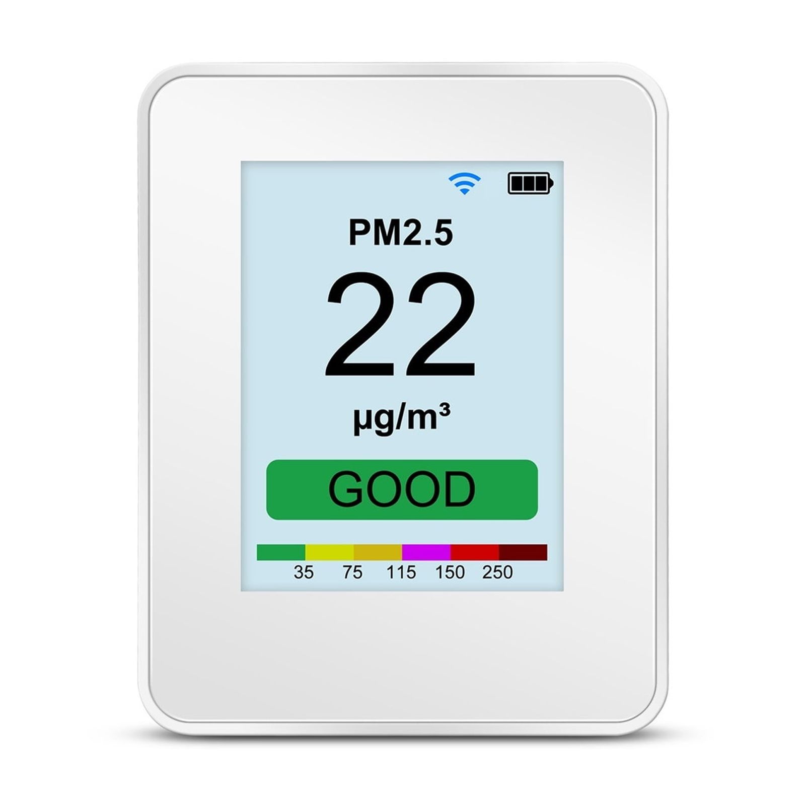 0.3um/ 0.5m/ 1.0m/ 2.5m/ 5.0m/ 10um Dust Particle Counter Screen ...