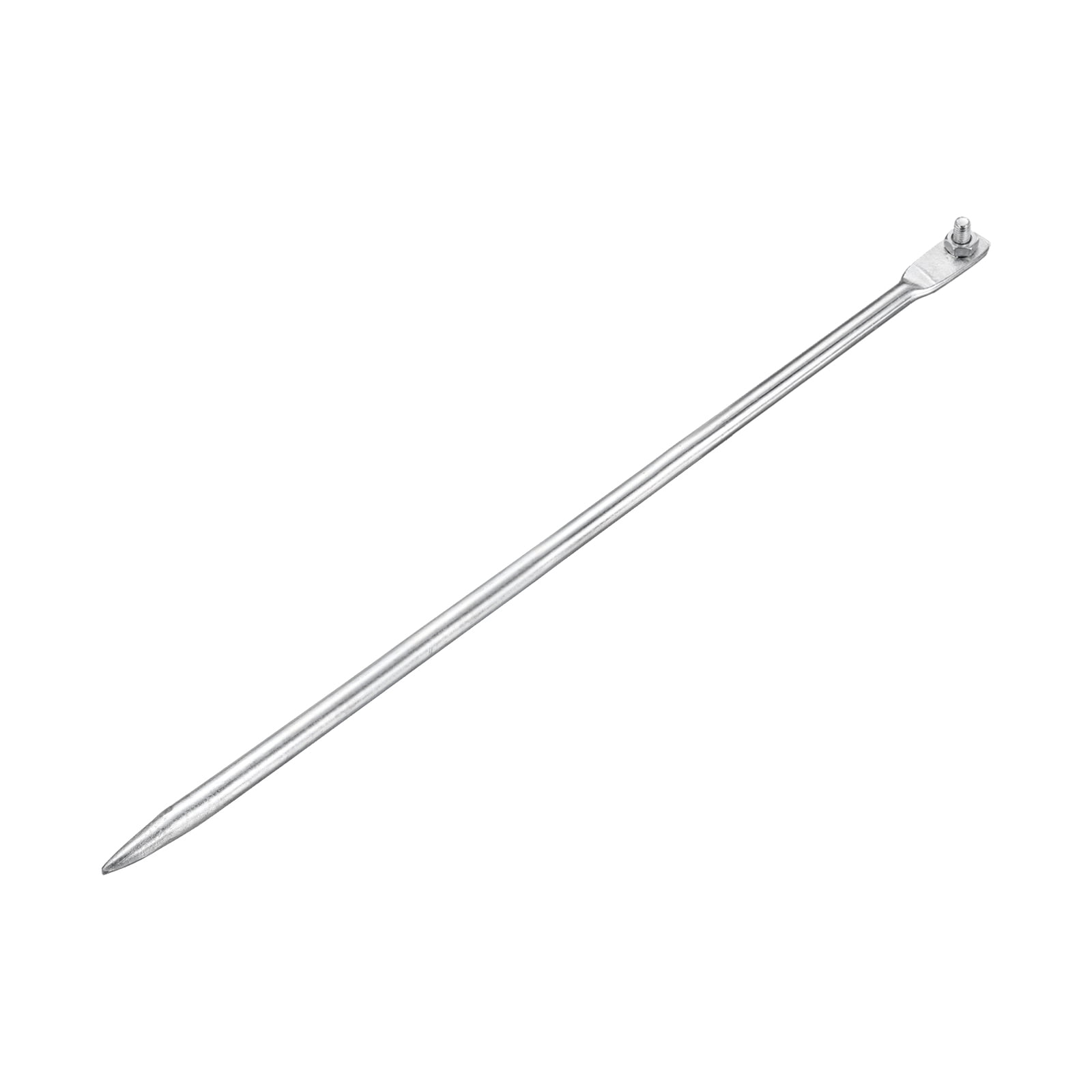 0.4" Ground Rod Cold Galvanized Grounding Pin 1.6ft Straight Single ...