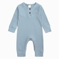 0-4 Months Infant Jumpsuit Unisex Infant Boy Girl Long Sleeve Romper ...