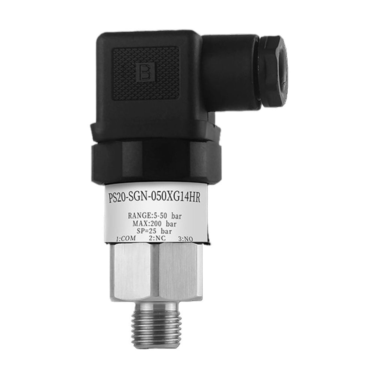 0-400bar Standard Mechanical Pressure Switch, Stainless Steel Diaphragm Adjustable Oil Water ...