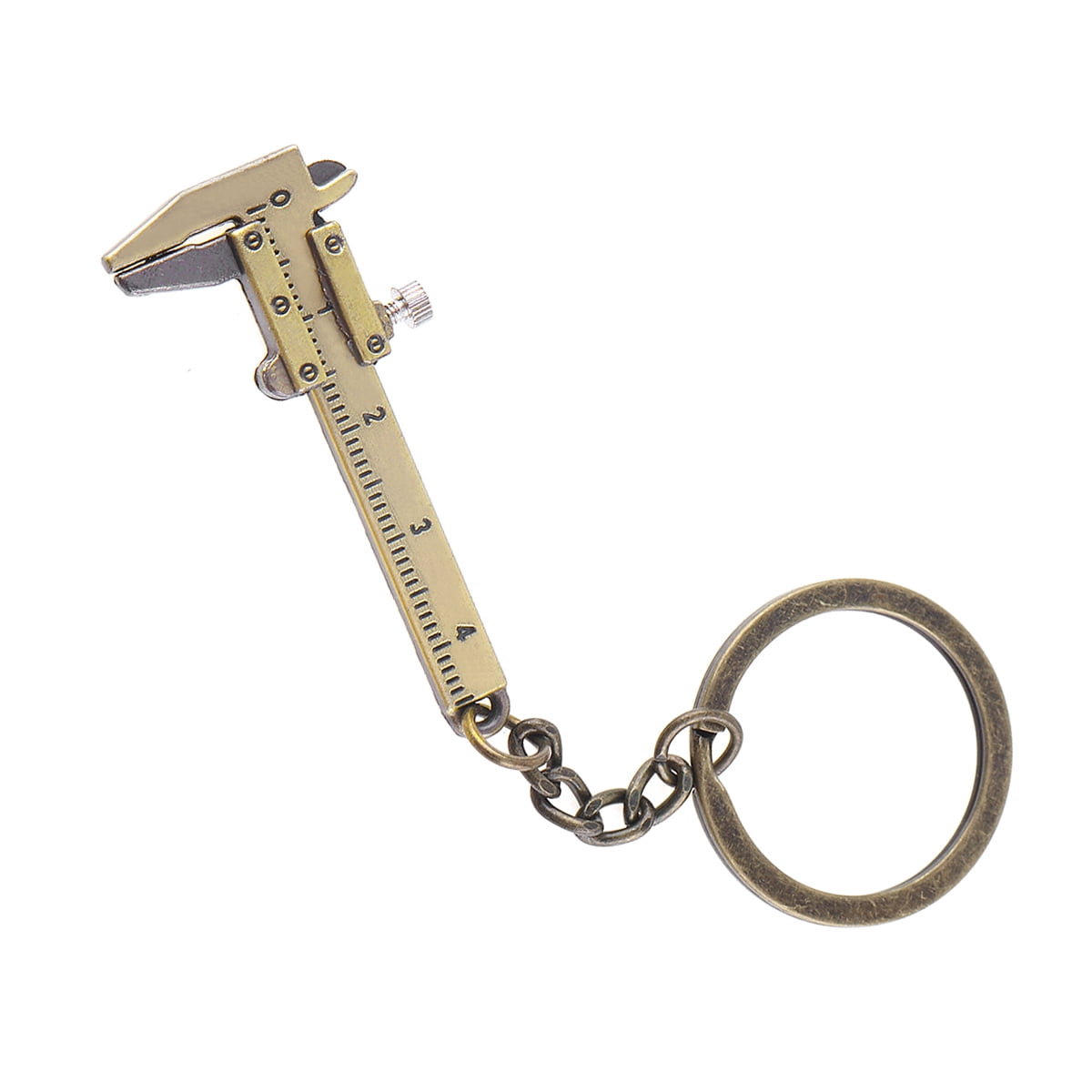 0-40mm Portable Mini Zinc Alloy Vernier Caliper with Chain Keychain and ...