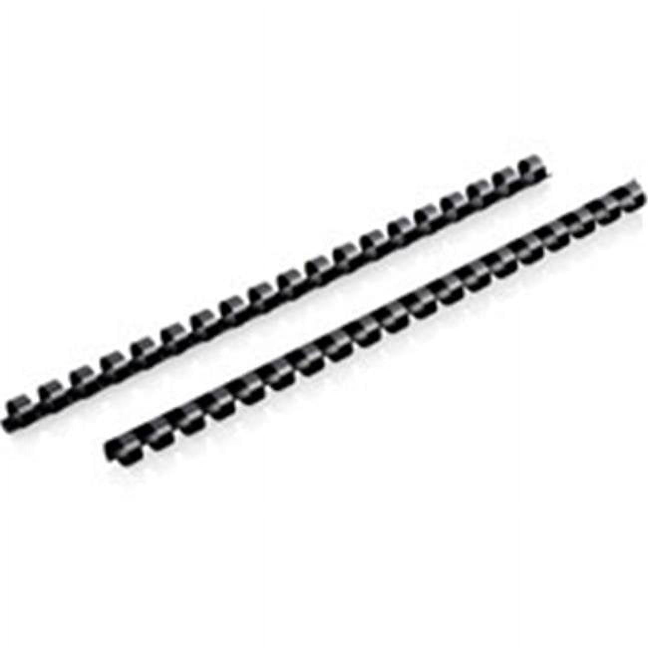 0.43 in. Comb Bind Binding Spines, Black - Walmart.com