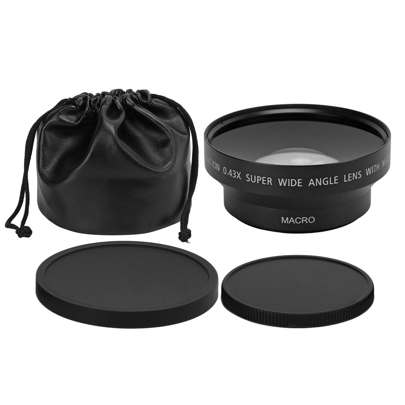 0.43x Metal Universal Wide Angle Macro Conversion Lens for 62mm Filter ...