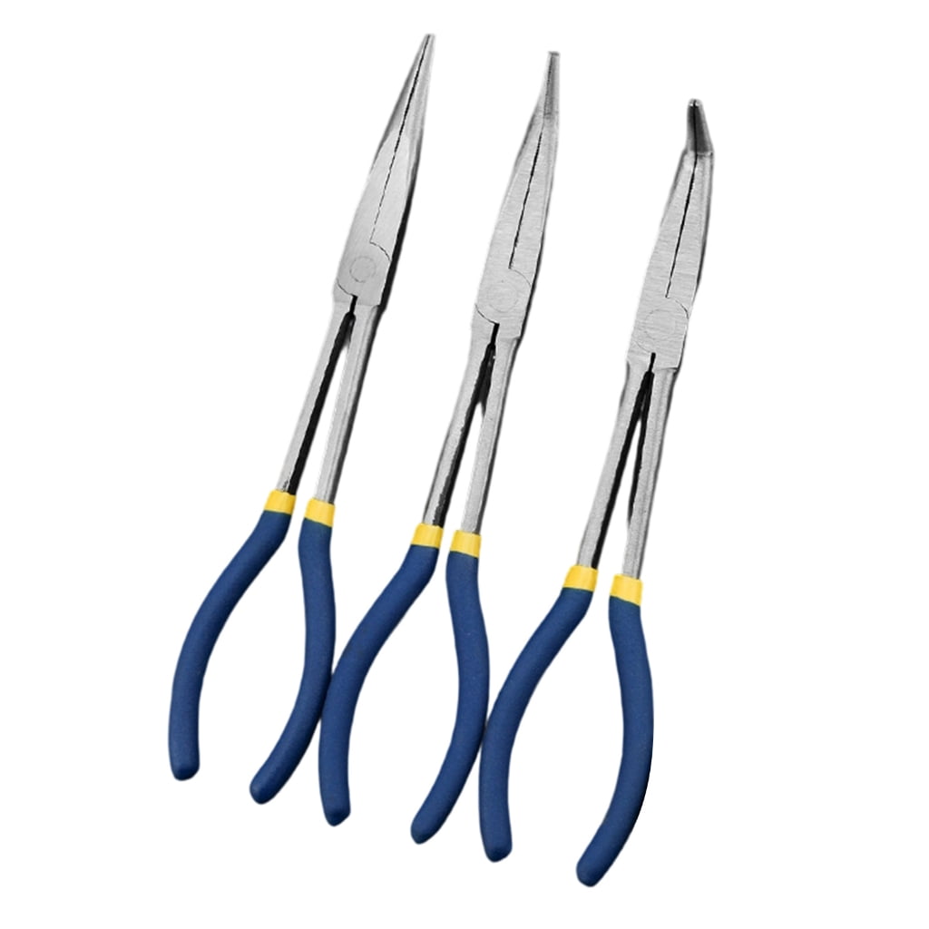0/45/90 Degree Car Wire Removal Pliers Long Nose Cylinder Cable Clamp ...