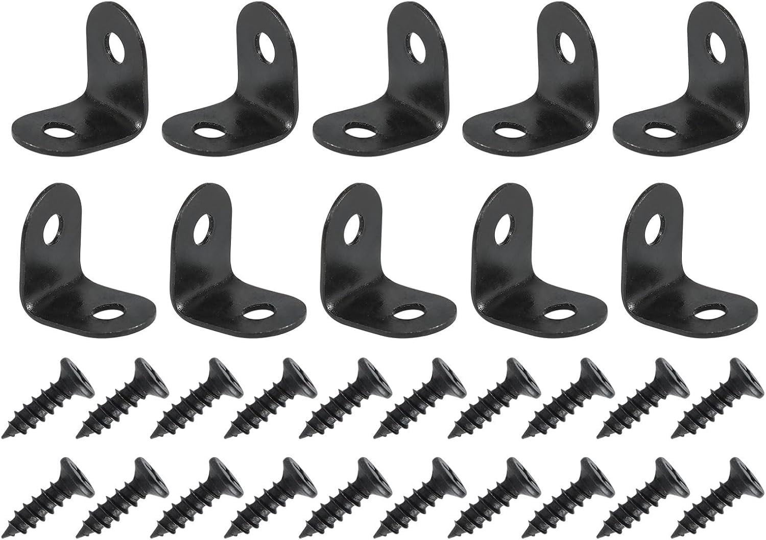 0.47"x0.47"x0.35"(LxWxH) L Bracket Corner Braces -12Pack- Good for ...