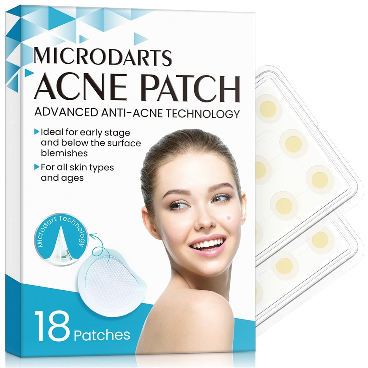 0.4In Pimple Treatment Stickers,Hydrocolloid Dressing Cover,Acne ...