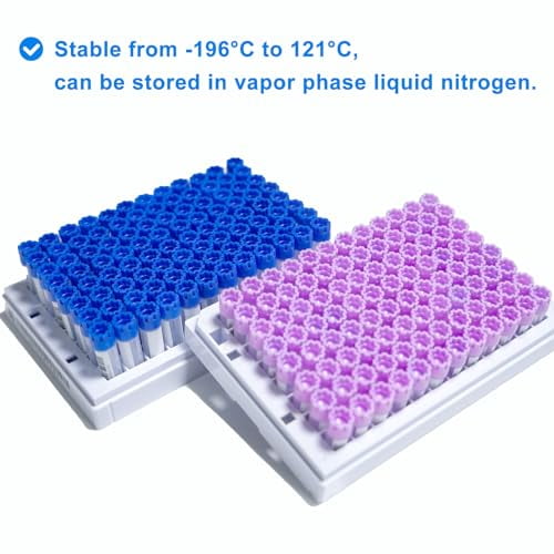 0.4ml SBS Standard Cryogenic Vials with Racks, 4 Codes 96-Well External ...
