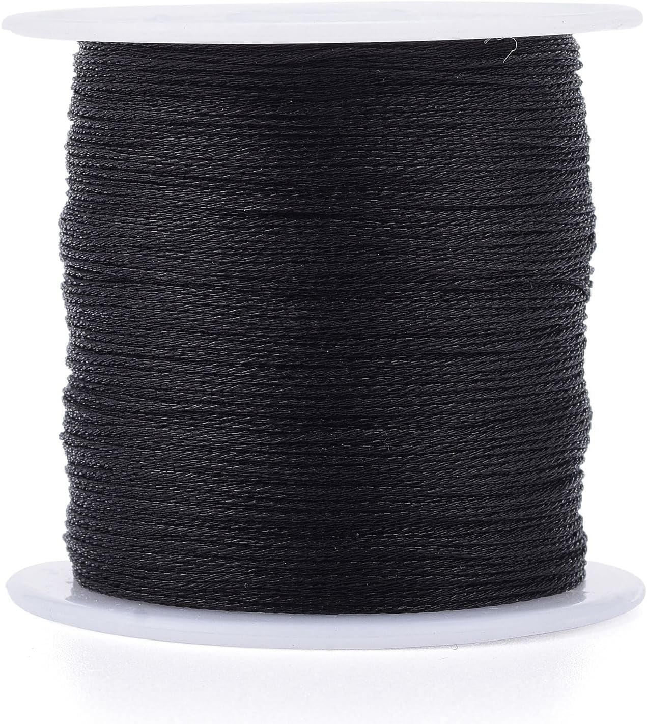 0.4mm Polyester Metallic Thread Black 6-Ply 54.68 Yards for Bracelets ...