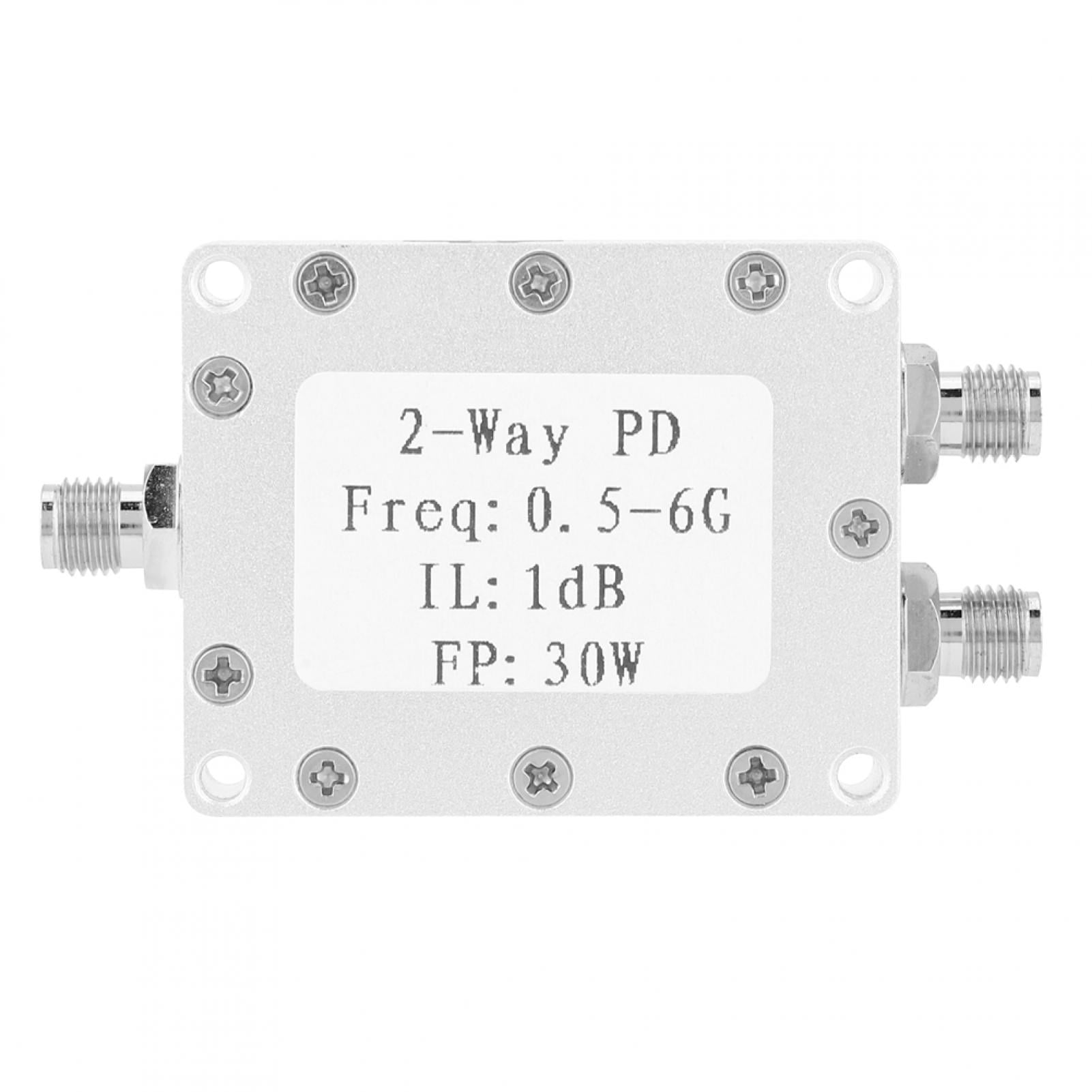 0.5-6GHz 30W RF Power Splitter 2-Way Divider Signal Module - Walmart.com