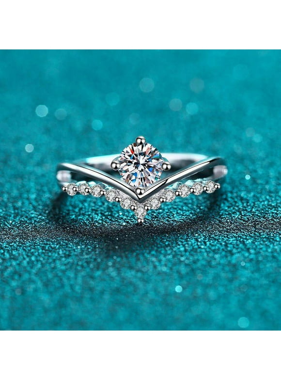 V Shaped Engagement Ring