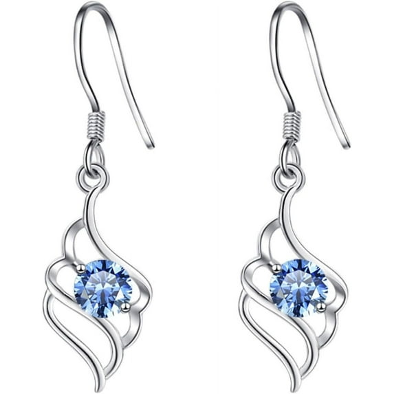 0.5 Carat Moissanite Drop Earrings for Women, Solitaire Lab Diamond ...