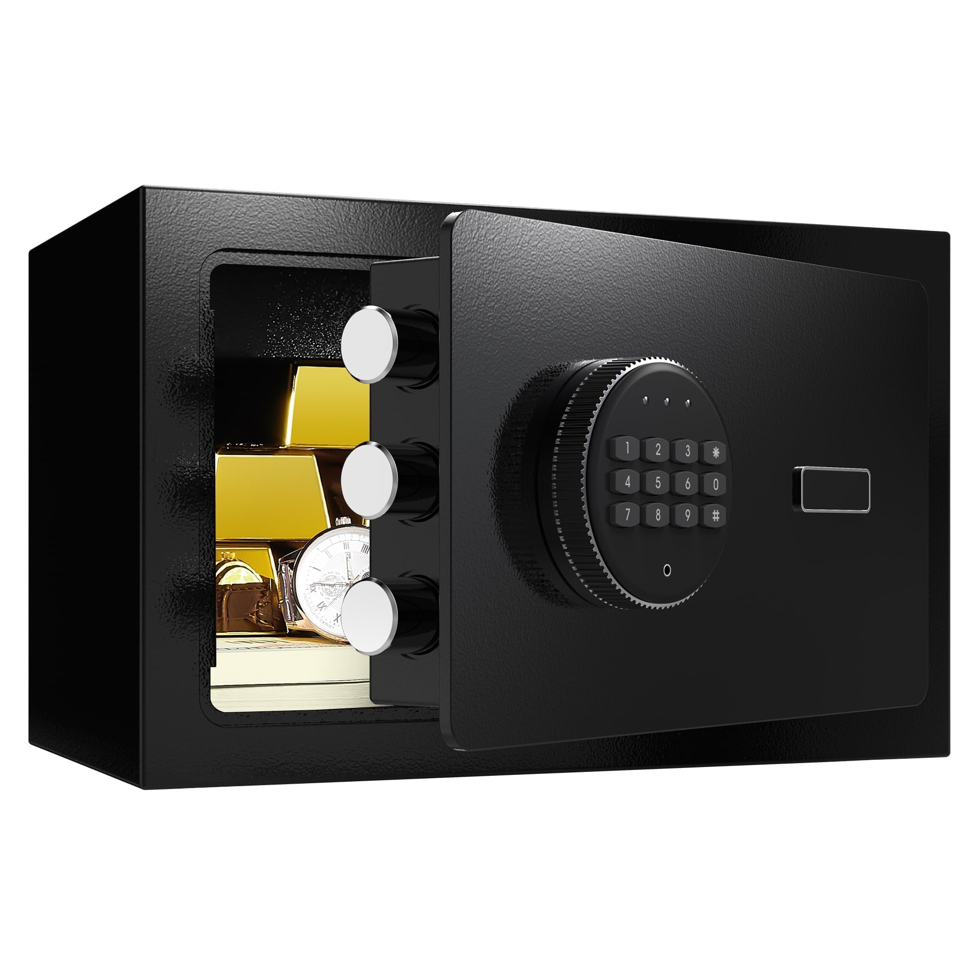 0.5 Cu Ft Fireproof & Waterproof Digital Safe Box - Home Security Safe ...
