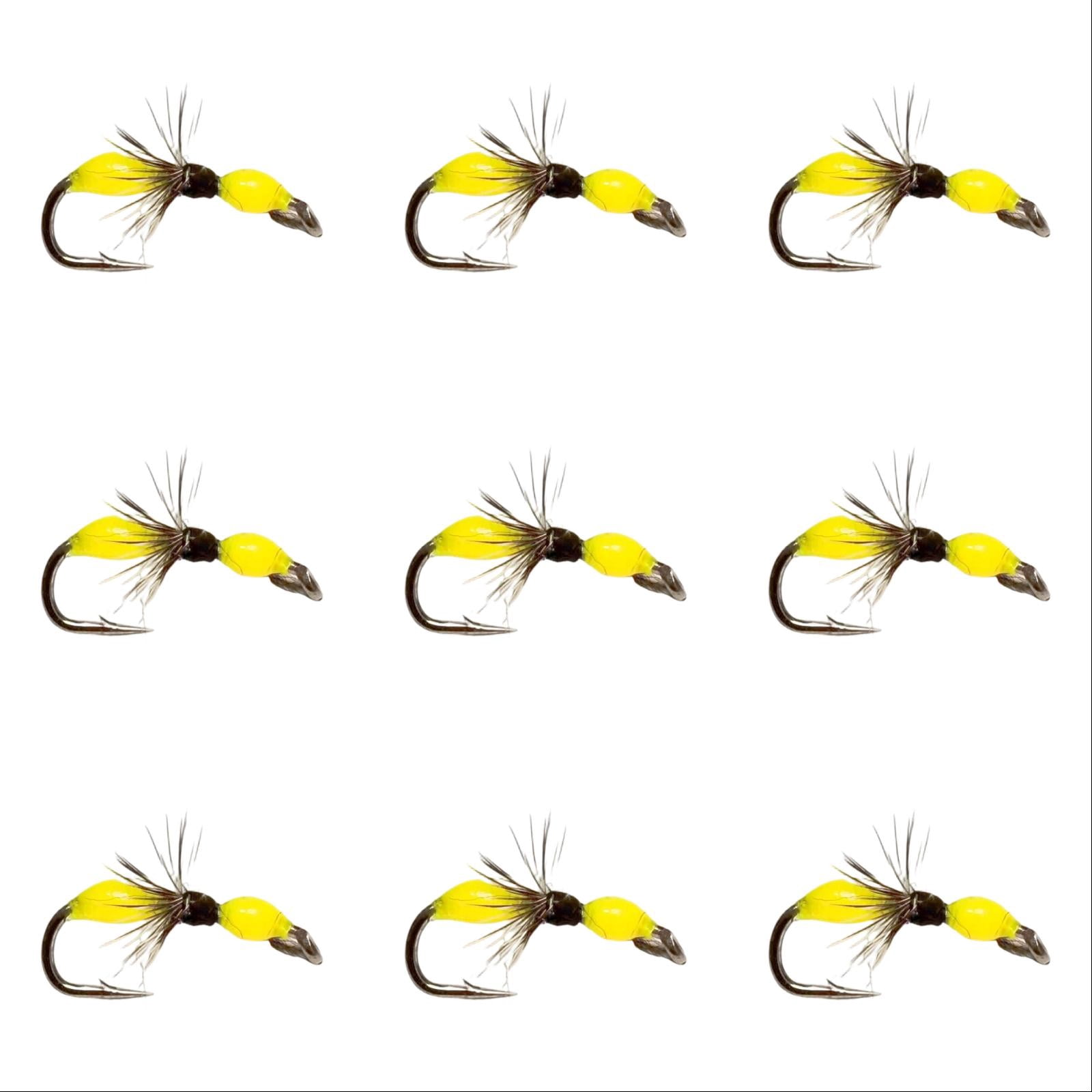0.5" Fly Lures Fishing – Hand Tie Lure with Hook for Bass, Fly Fishing ...