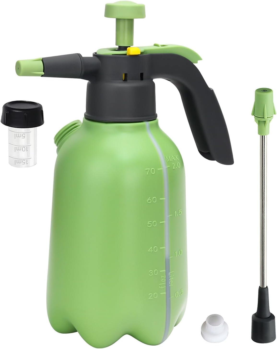 0.5 Gallon Hand Pump Sprayer for Garden Plant and Cleaning with 2 ...