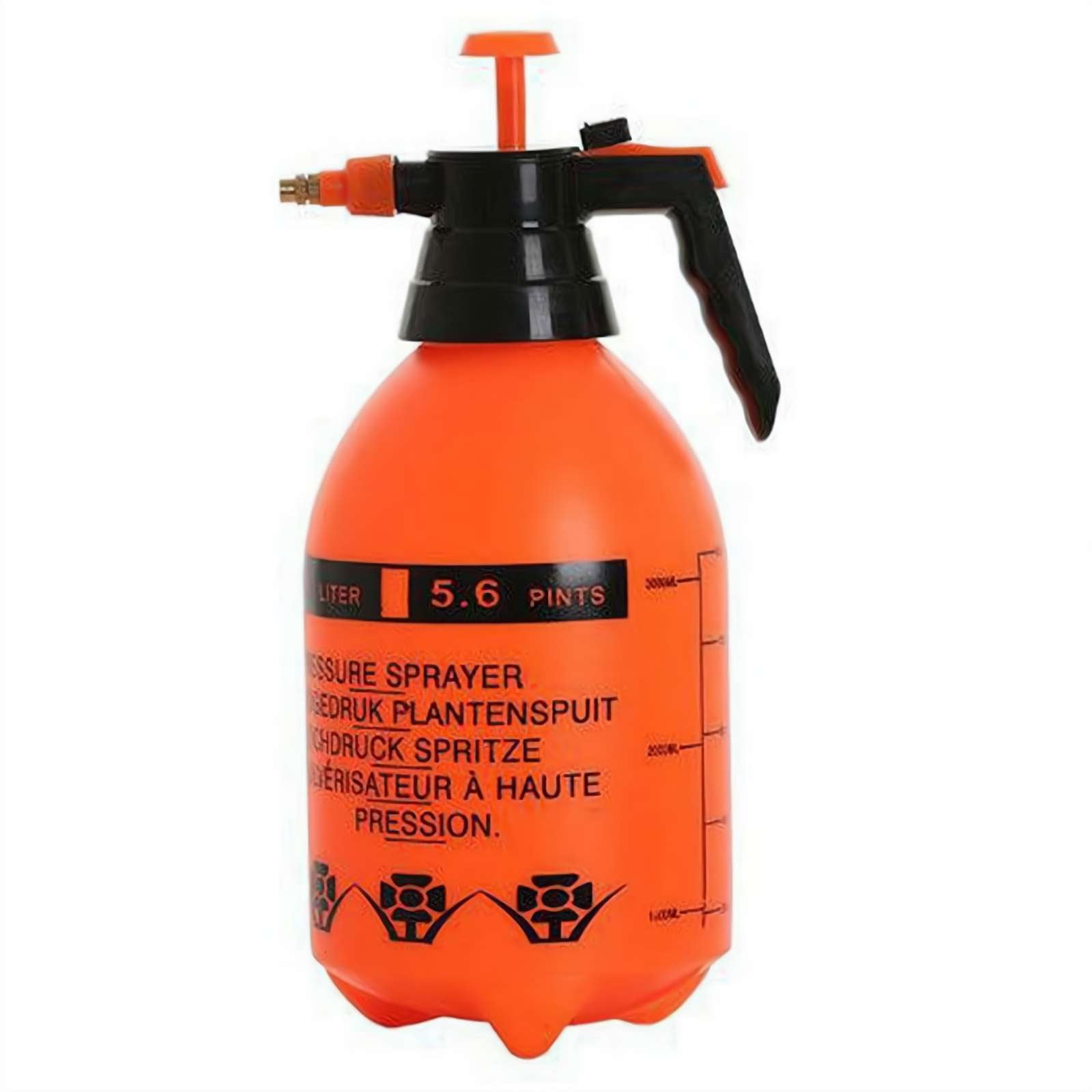 0.5 Gallon Hand-held Lawn Pressure Spray Bottle, Water Pump Sprayer ...