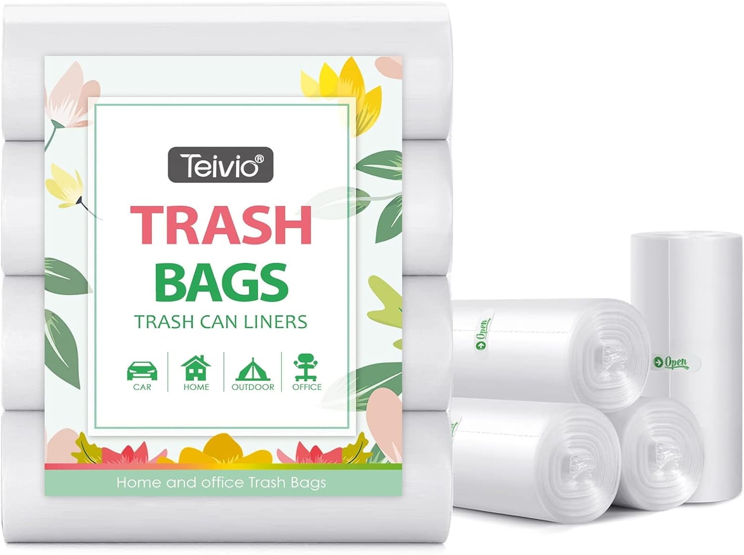 0.5 Gallon Mini Strong Trash Bags Garbage Bags, Tiny Bathroom Trash Can ...