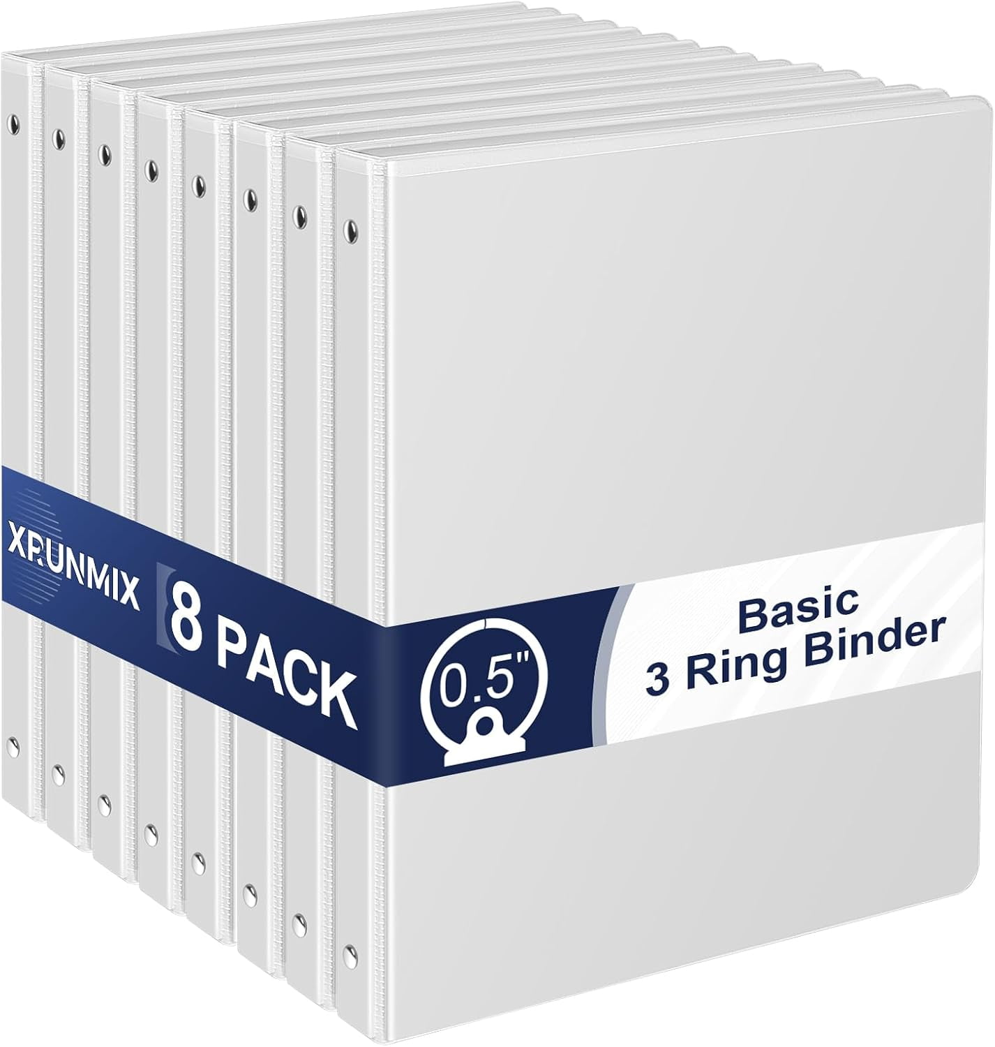 0.5-Inch 3-Ring-Binder with Pockets, 1/2'' Basic Binders 1-inch View ...