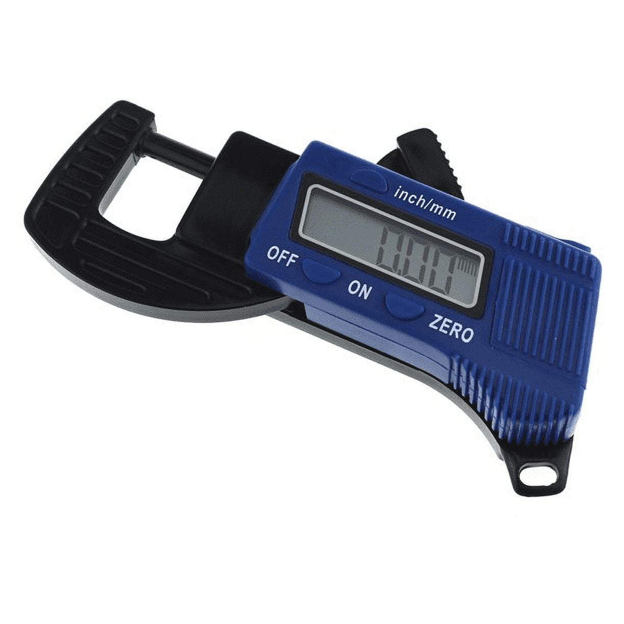 Homoyoyo Carbon Fiber Digital Thickness Gauge Blue Caliper for Precise ...