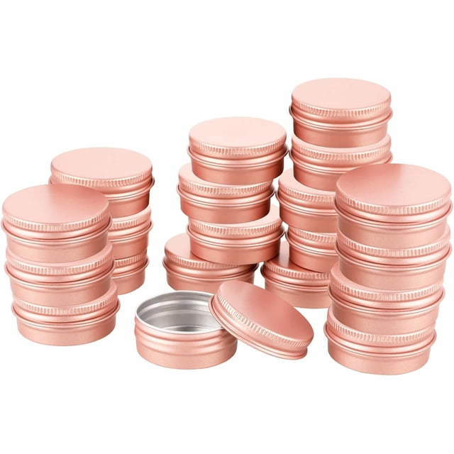 0.5 Ounce Aluminum Tin Jars Aluminum Screw Lid Round Tin Container ...