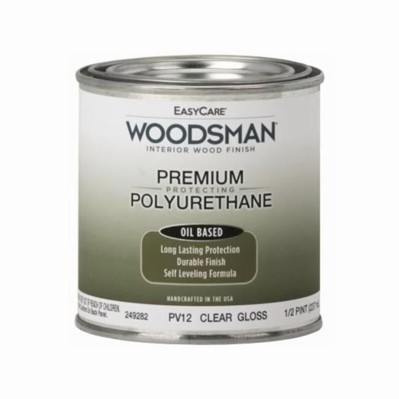 0.5 Pint Woodsman Fast Dry Varnish Polyurethane Interior Oil Base Wood ...