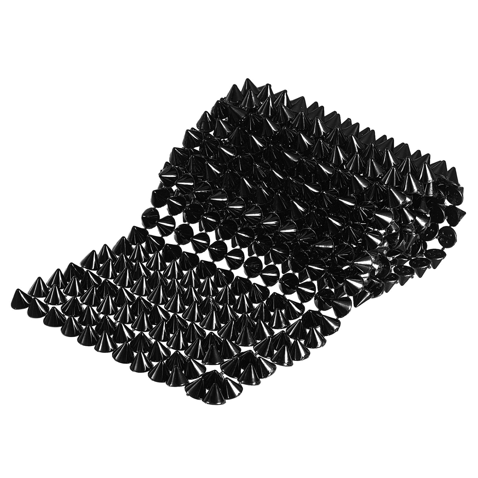 Uxcell Sew Stitch on Cone Spikes Studs Plastic Flat Back Spike Rivet ...
