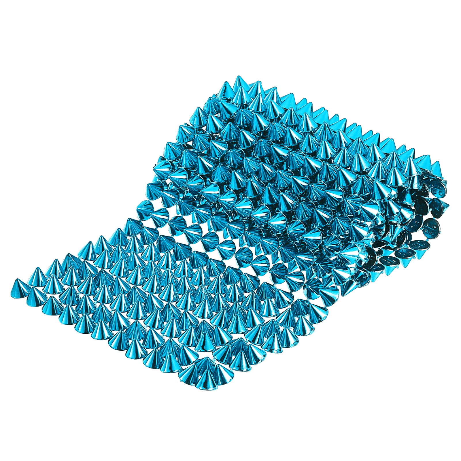 0.5 Yard Sew Stitch on Cone Spikes Studs, 12Rows Plastic Flat Back ...