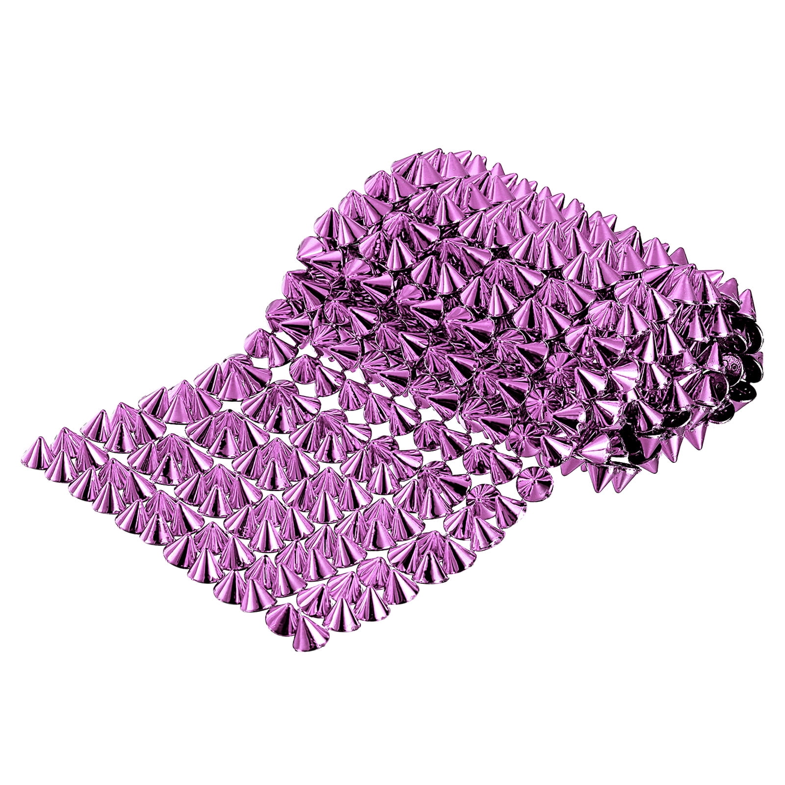 Uxcell Sew Stitch on Cone Spikes Studs Plastic Flat Back Spike Rivet ...