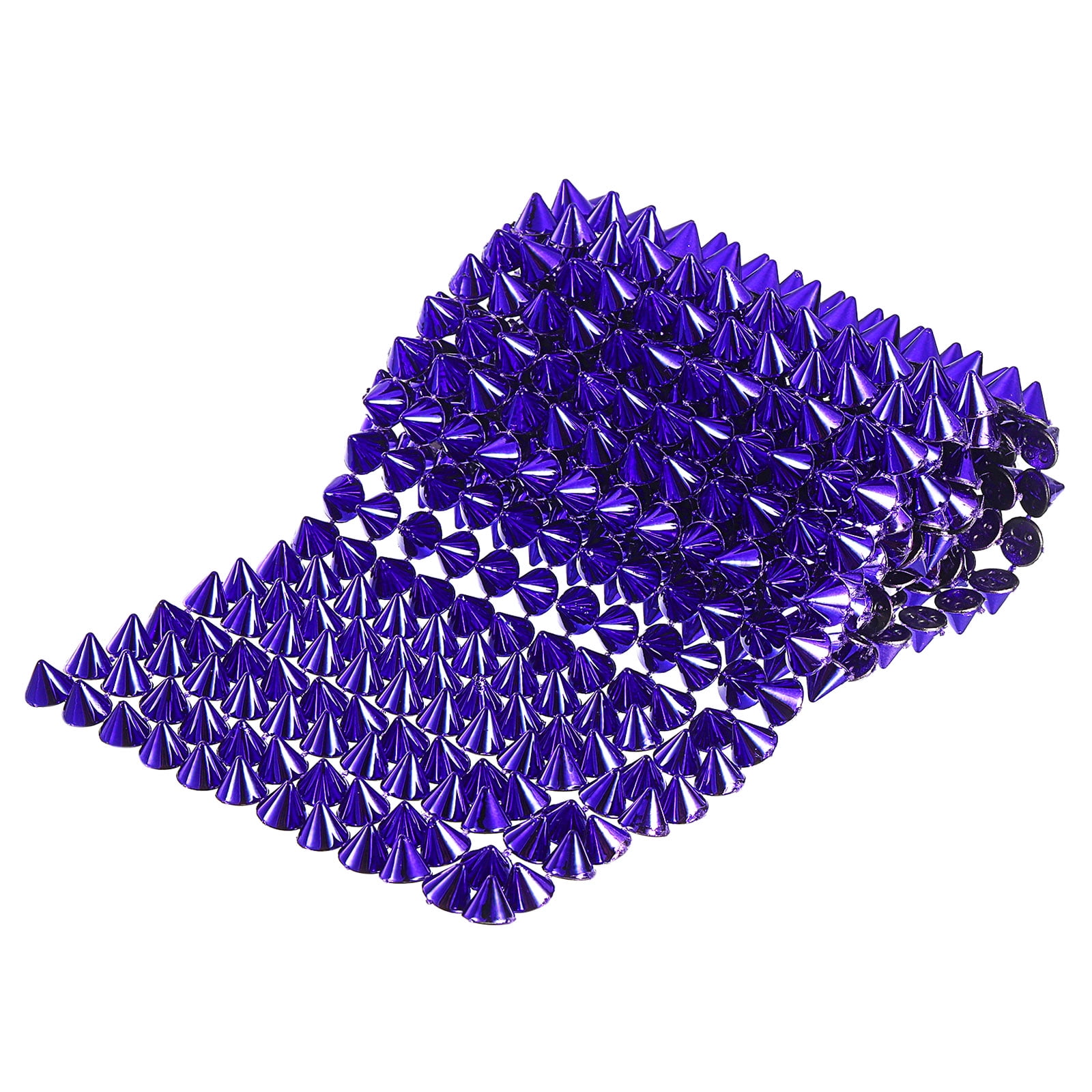 Uxcell Sew Stitch on Cone Spikes Studs Plastic Flat Back Spike Rivet ...