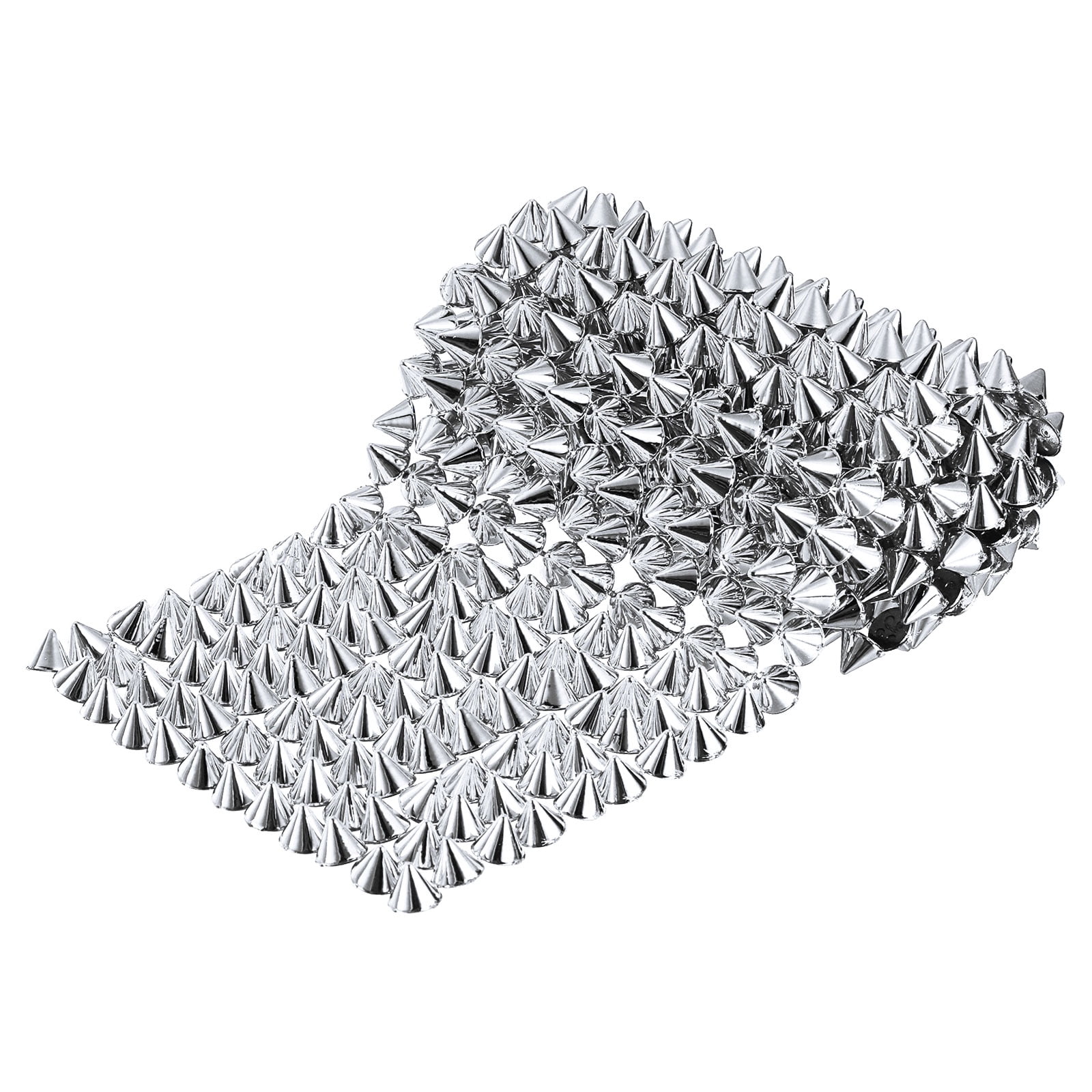 Uxcell Sew Stitch on Cone Spikes Studs Plastic Flat Back Spike Rivet ...