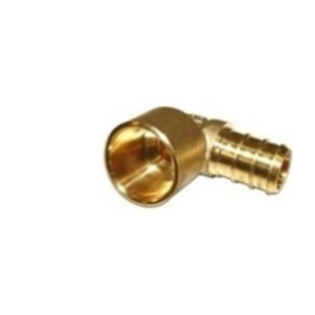0.5 in. Brass 90 deg Pex x Female Sweat Pipe Thread Reducing Elbow ...