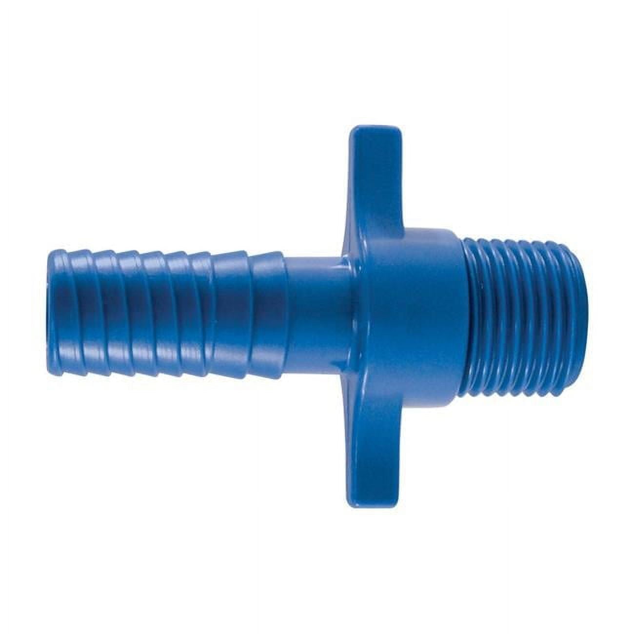 0.5 in. Insert x 0.5 in. Dia. MPT Polypropylene Male Adapter, Blue ...