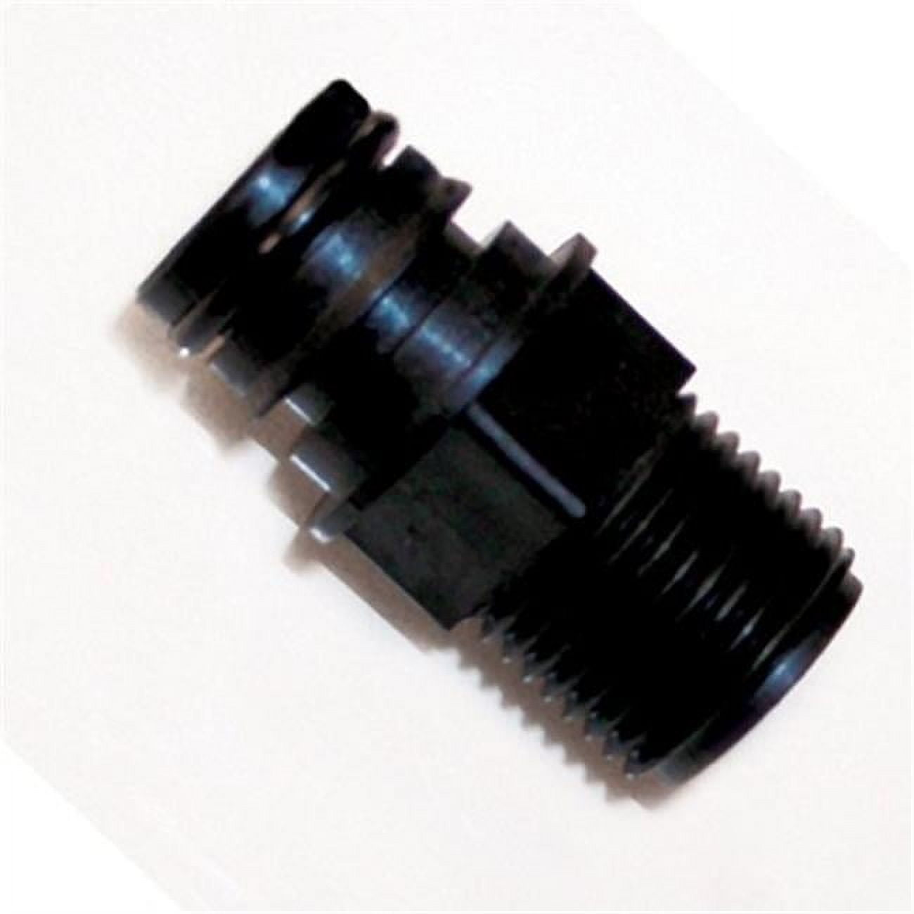 0.5 in. Male National Pipe Thread Straight Fitting, Black - Walmart.com